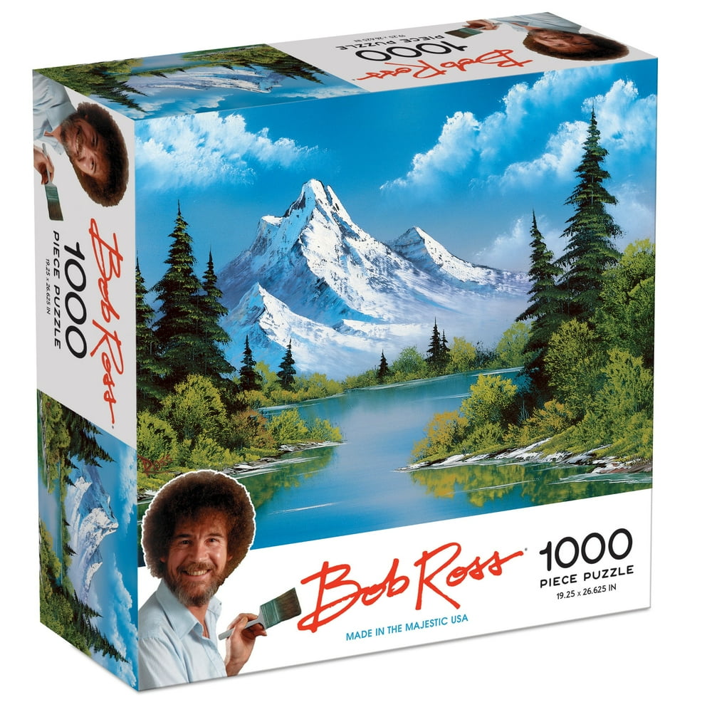 Bob Ross Puzzle (Mountain Reflections) - Walmart.com - Walmart.com
