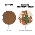 2pcs Ceramic Car Coasters Standard Size With Cork Base And Removal ...