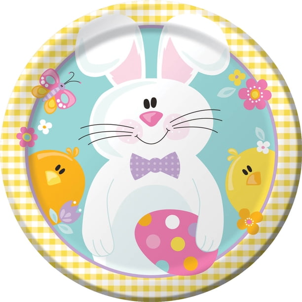 Easter Picnic Paper Plates, 8pk - Walmart.com