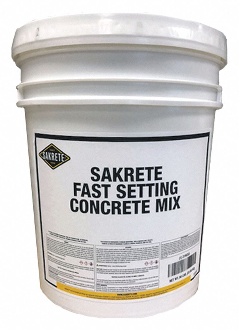 Sakrete Concrete Mix,Pail,50 lb,Fast Setting 120019 - Walmart.com