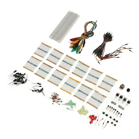 Electronic Component Assortment Fun Kit Breadboard Buzzer Diode ...