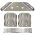 20-Pack Heavy Duty Stainless Steel L Brackets for Wood - 90° Corner ...