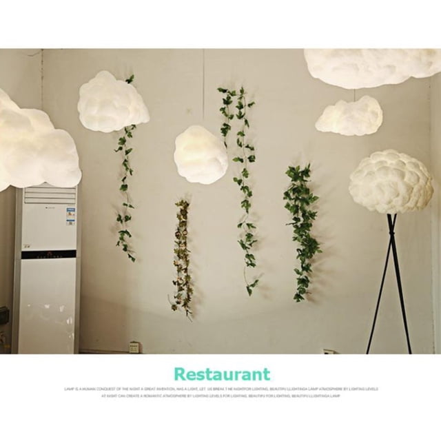 Cloud Lamp Nordic Style Lamp Creative Art Silk Lighting Children'S Club ...