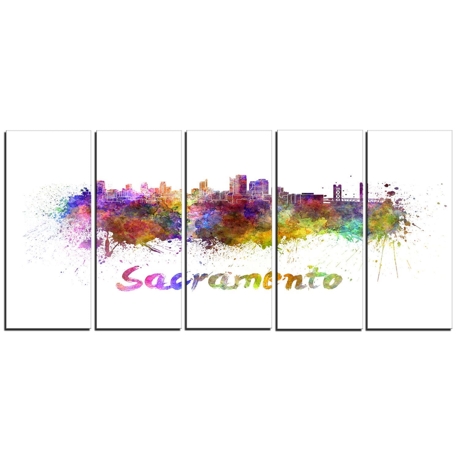 Click here for Designart Design Art Sacramento Skyline Canvas Pri... prices