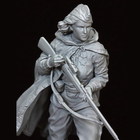 Statue Sculpture Decoration1/16 Resin Model Figure Soldier Gk Ww2 Red ...