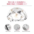 Cute French Bulldog Multicolor Shower Cap for Women, Double Waterproof ...