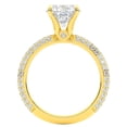 1.5 Carat Center Stone 14K Yellow Gold IGI Certified Lab Grown Oval ...