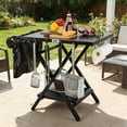 Feasto 24" x 30" Large Portable Folding Grill Stand Table - Walmart.com