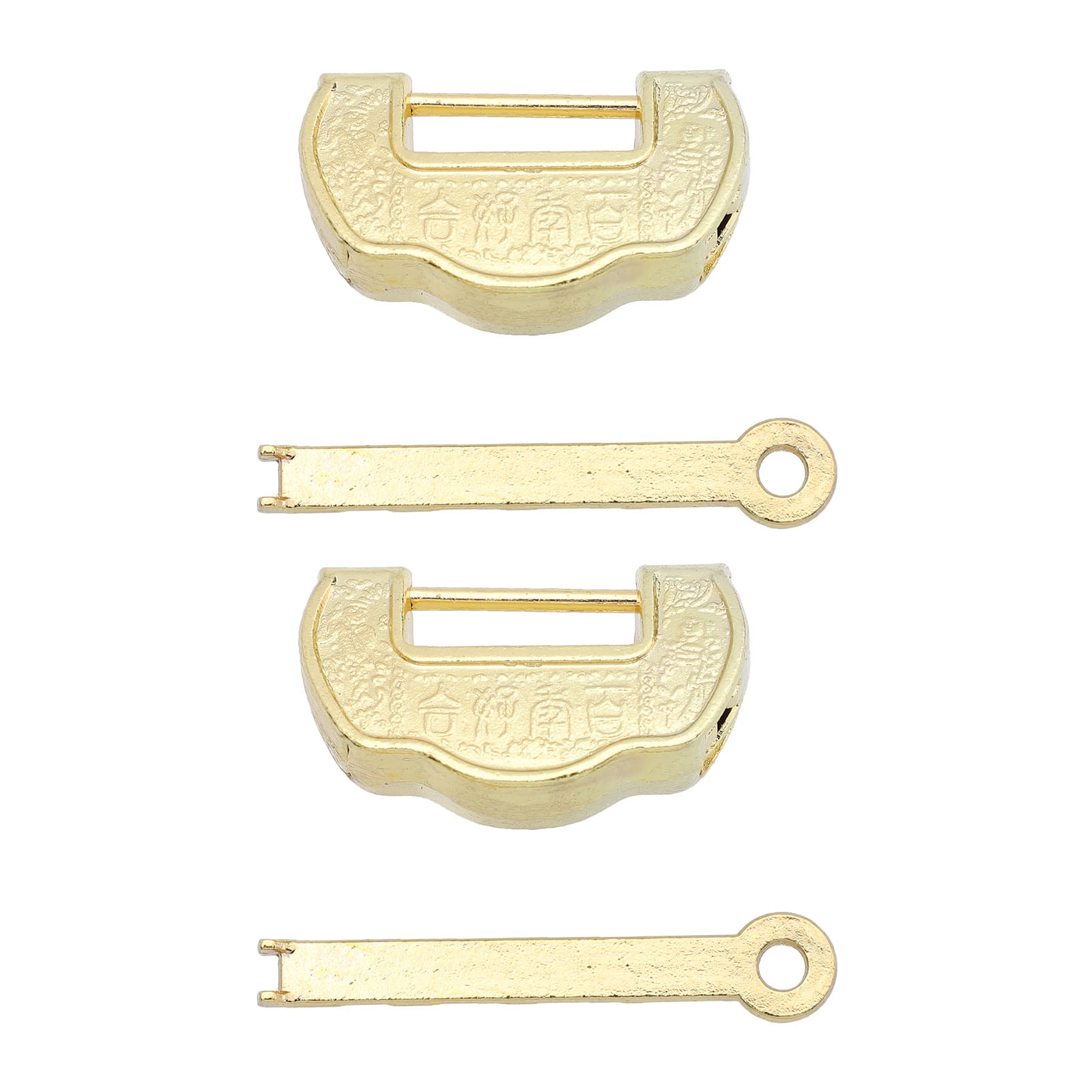 2 unids Antiguo Lock Decorative Block Retro Block Maleta Maleta Llates ...