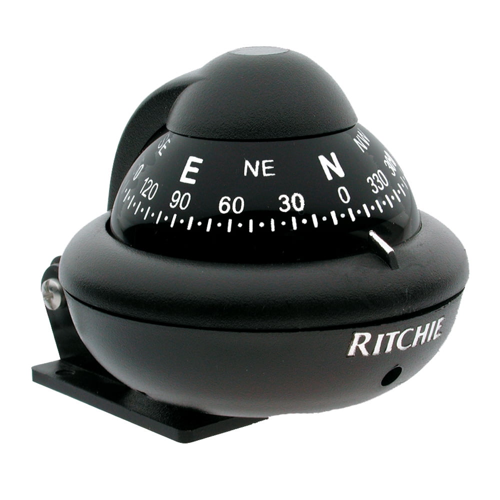 RITCHIE COMPASSES X-10B-M Compass, Bracket Mount, 2" Dial, Black ...