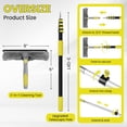 Window Squeegee with Extension Pole, 20FT Reach for Cleaning, 2-in-1 ...