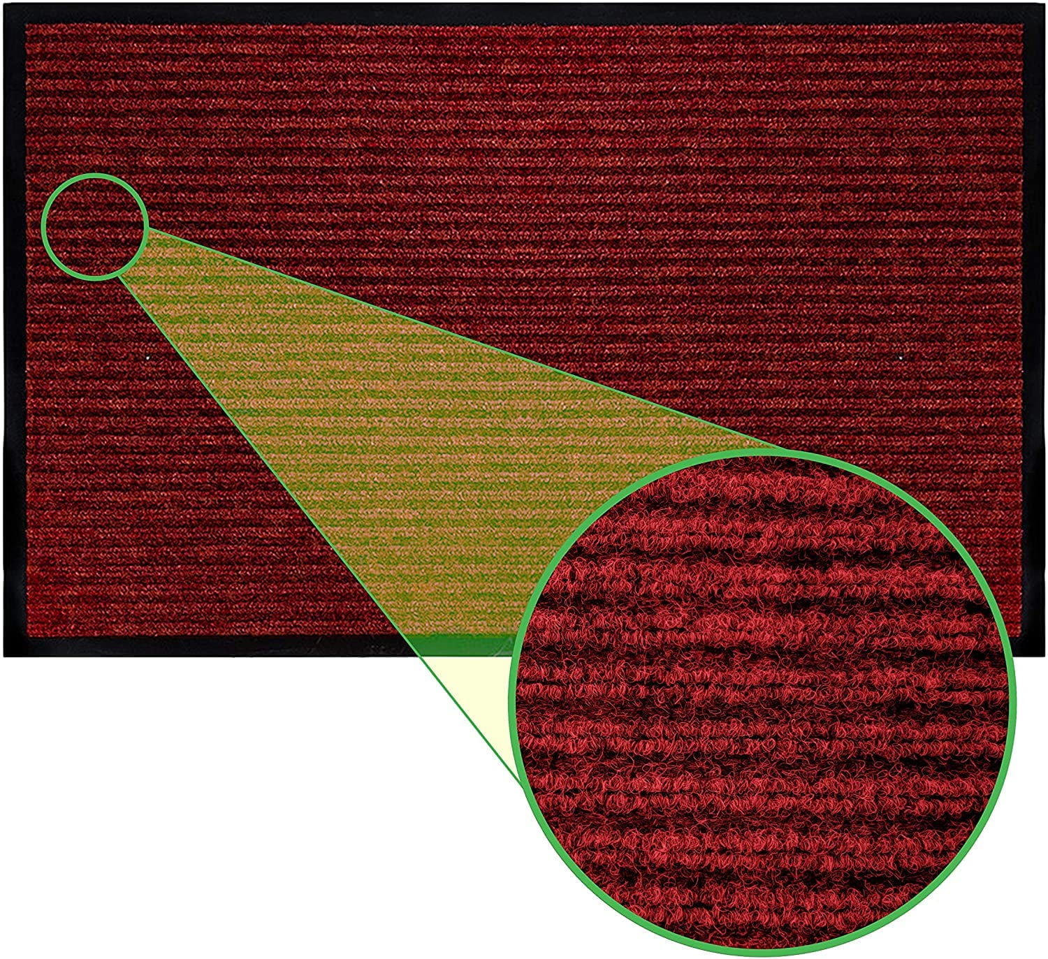 Door Mat by LuxUrux, Durable Rubber Heavy Duty Doormat, Indoor Outdoor ...