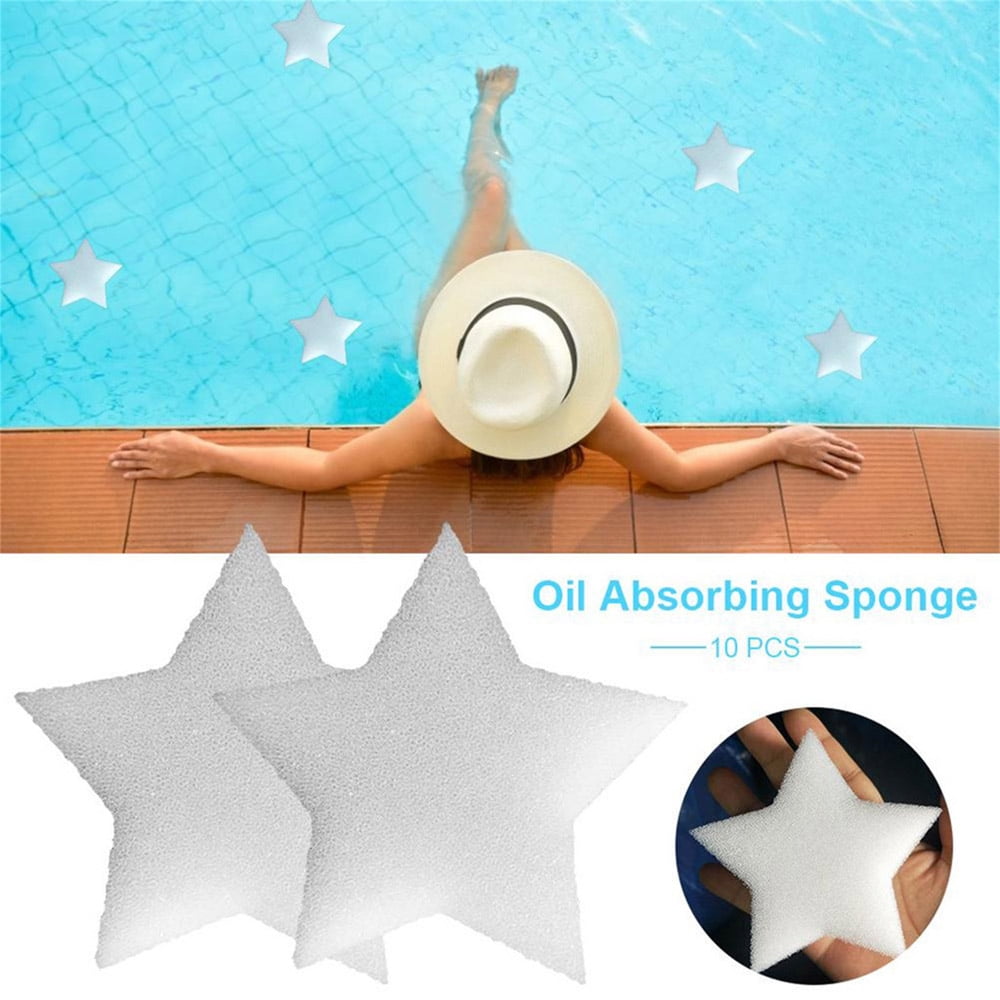 Oil Absorbing Scum Sponge, 10 Pcs Filter Scum Sponge Hot Tub ...