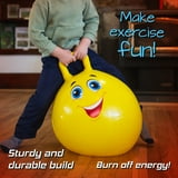 New Bounce Yellow Smiley Face Hopper Ball for Kids - Jumping Children's ...