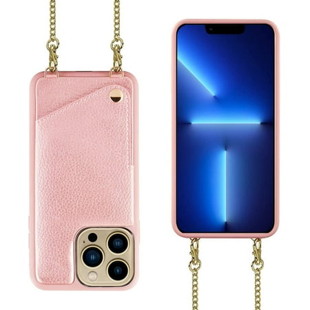 iPhone 13 Pro Max Wallet Case, JLFCH iPhone 13 Pro Max Crossbody Case ...