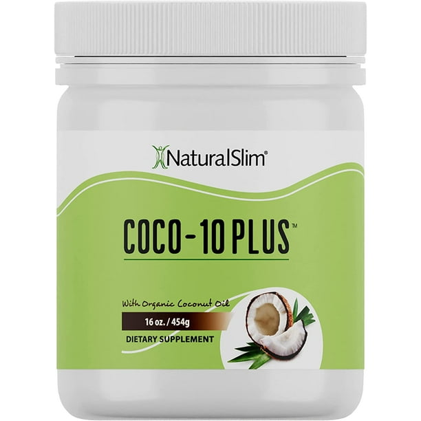 NaturalSlim Coco-10 Plus – Blend of Organic Coconut Oil & Coenzyme Q10 ...