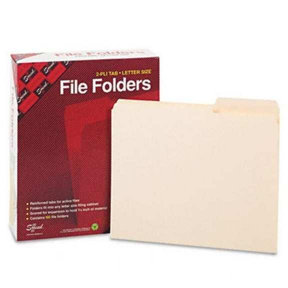 Smead Office File Folder, 1/3 Cut Third Position, Reinforced Top Tab ...