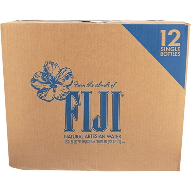 FIJI Natural Artesian Water 1.5L Case, 50.7 OZ (Pack of 12) - Walmart.ca