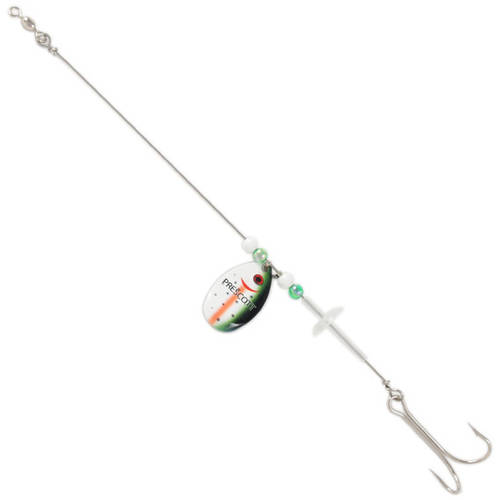 Prescott Spinner Strip-On Rig 6" Leader 1-1/4" Prescott Blade 2/0 Hook ...