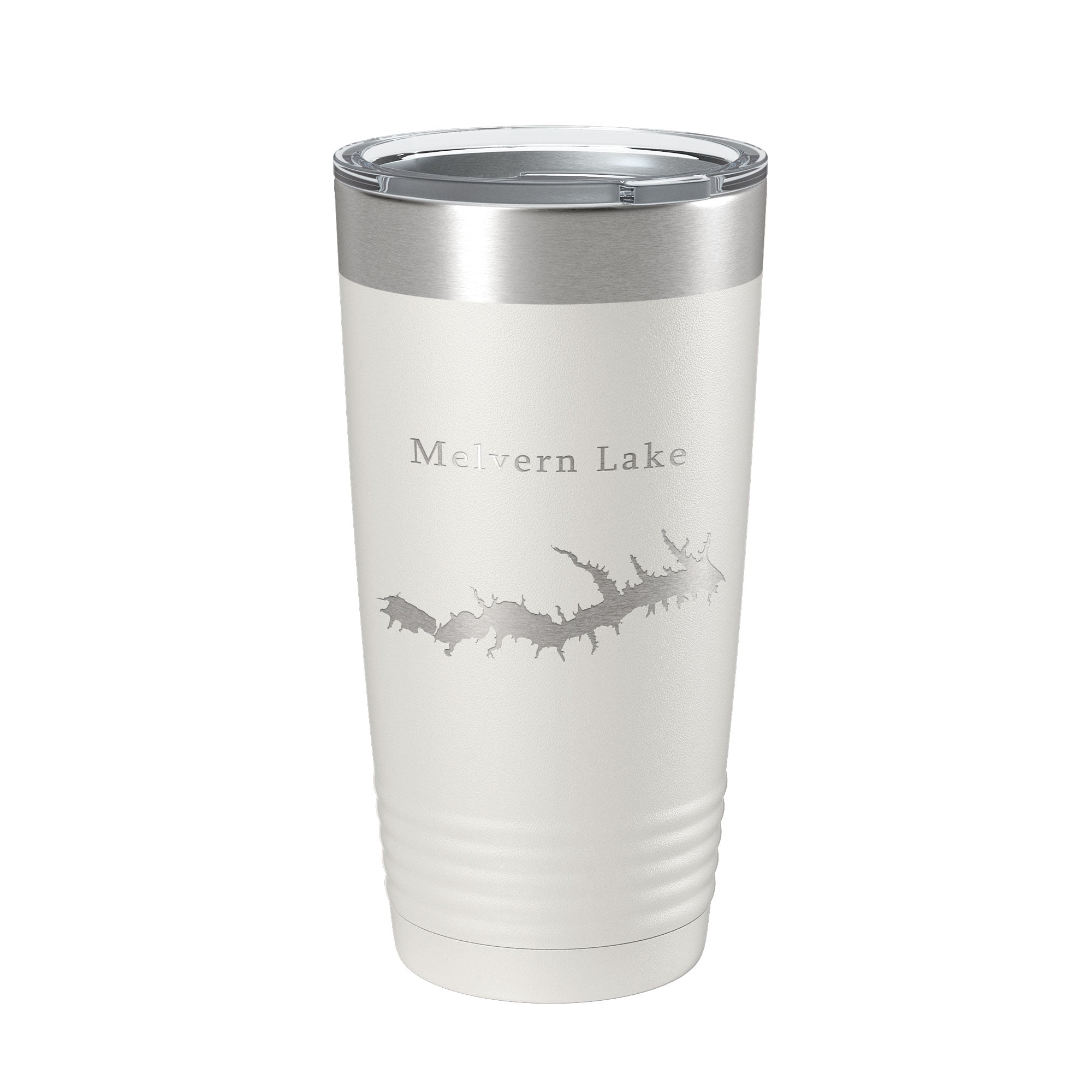 Melvern Lake Map Tumbler Travel Mug Insulated Laser Engraved Coffee Cup ...