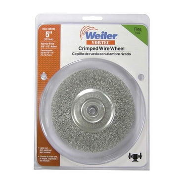 Weiler Vortec Pro 5 in. Crimped Wire Wheel Brush Carbon Steel 6000 rpm ...