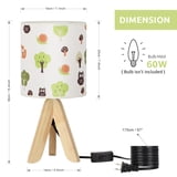 Tripod Table Lamp, Children's Bedside Lamp with Fabric Cartoon ...
