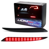Smoked Lens 24-SMD LED Bumper Reflector Lights For Tesla Model 3 ...