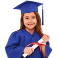 Child Unisex Blue Kindergarten Graduation Gown Cap Tassel Set ...