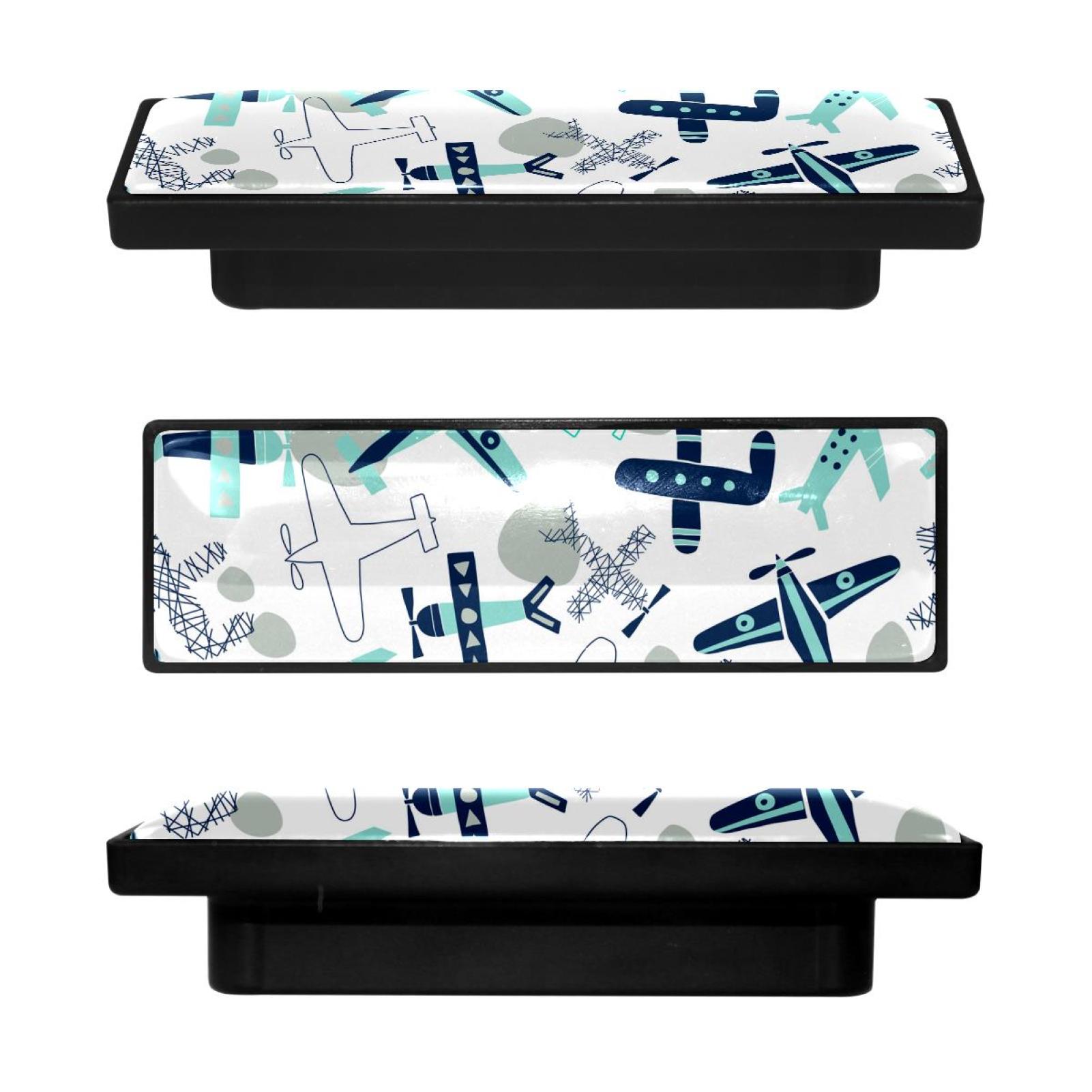 4 Pcs Rectangle Cabinet Handle Cupboard Knob Drawer Pulls Handle ...