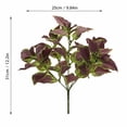 5pcs Artificial Coleus Leaf Branches for Indoor Decor, UV-Resistant PVC ...