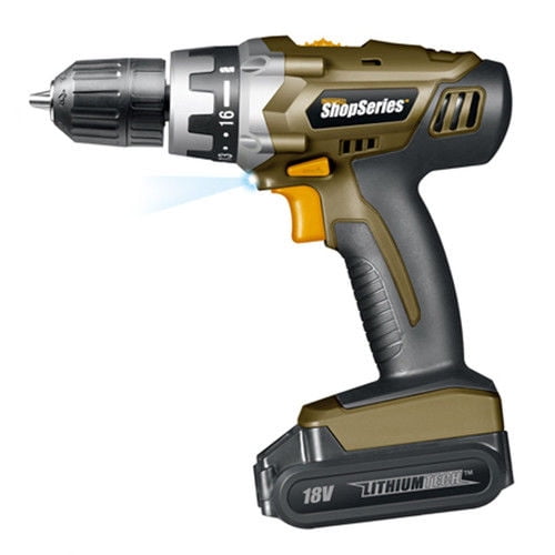 Rockwell SS2800 ShopSeries 18V Cordless Lithium-Ion 3/8 in. Drill Kit ...