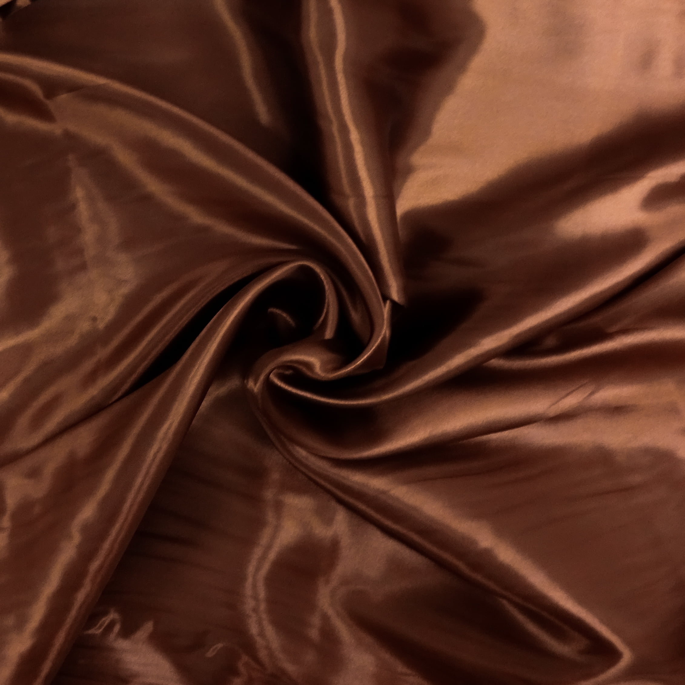 Shason Textile (3 Yards cut) Special Occasion Costume Satin, Chocolate ...