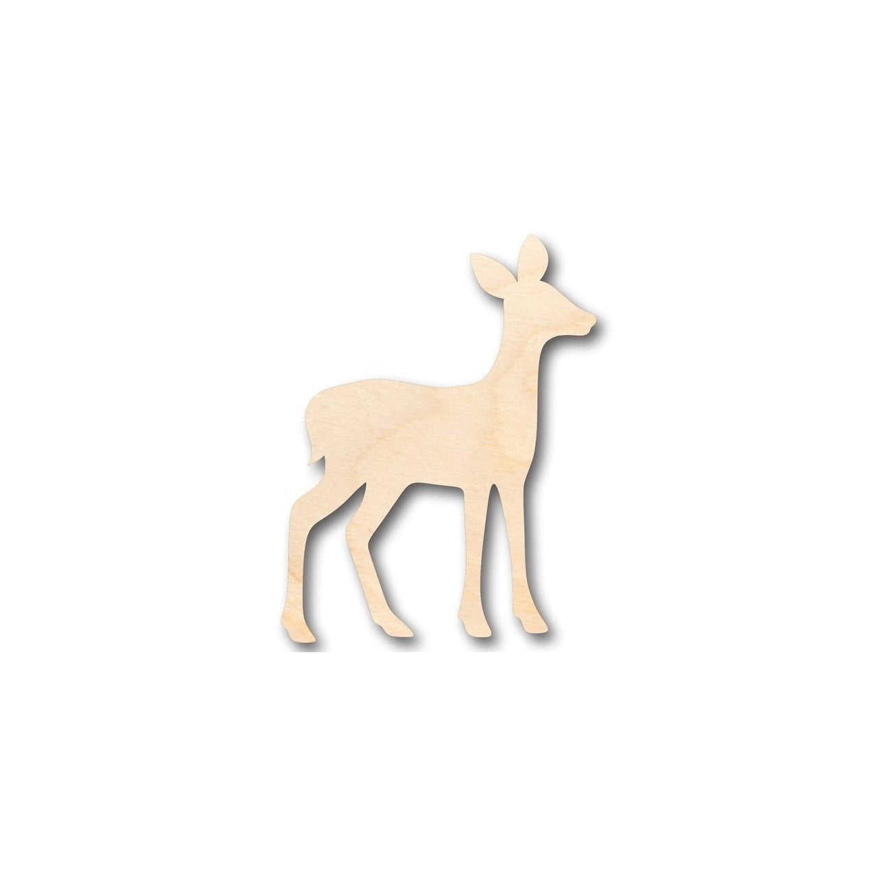 Craft Supplies & Tools Woodcraft Cutout Fawn Laser Cut Out Wood Shape ...