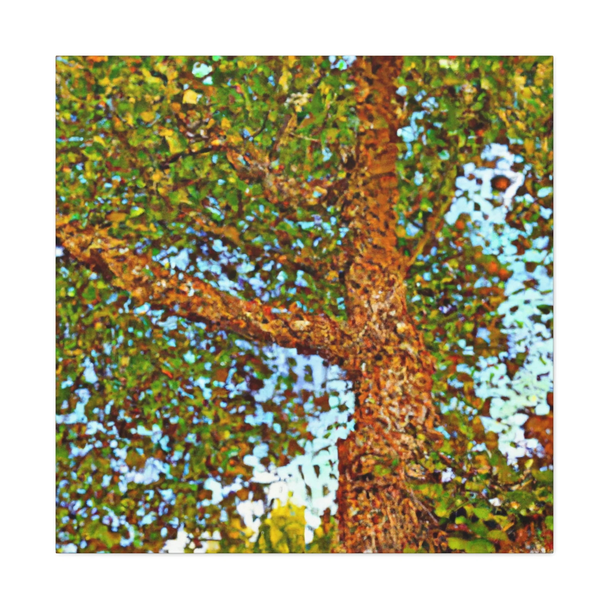Oak Tree Mosaic. - Canvas - Walmart.com