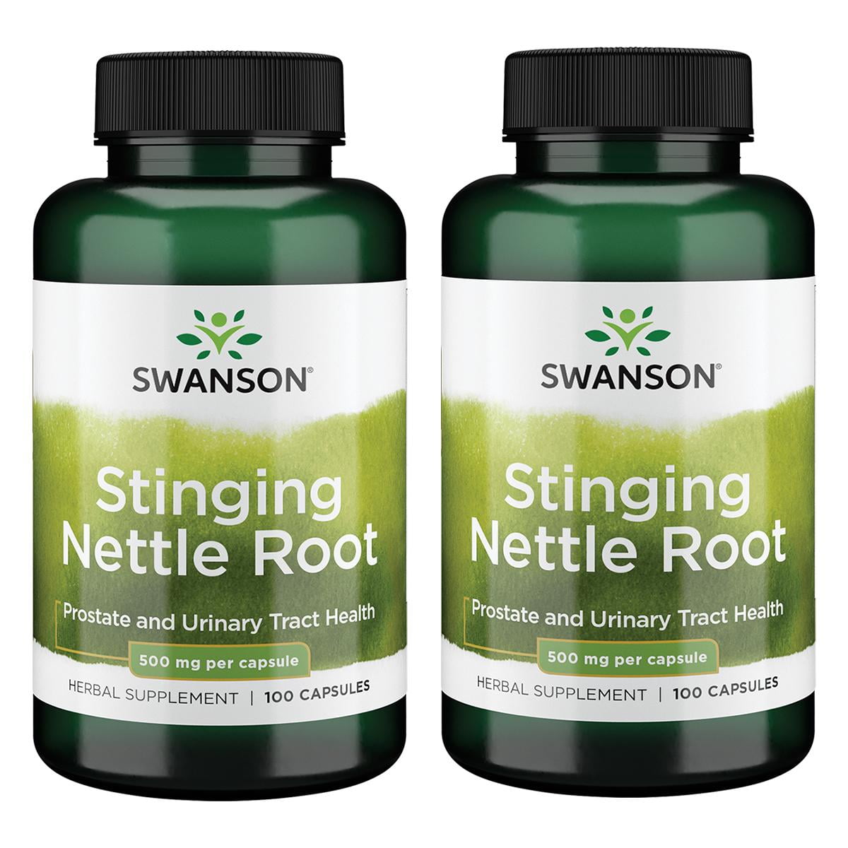 Swanson Stinging Nettle Root 500 mg 100 Caps 2 Pack - Walmart.com