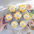 40 Pack Edible Bee Cupcake Toppers Honeycomb Bee Cupcake Drink Topper ...