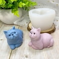 3D Animal Cats Silicone Mold DIY Candle Making Supplies Crystal Epoxy ...