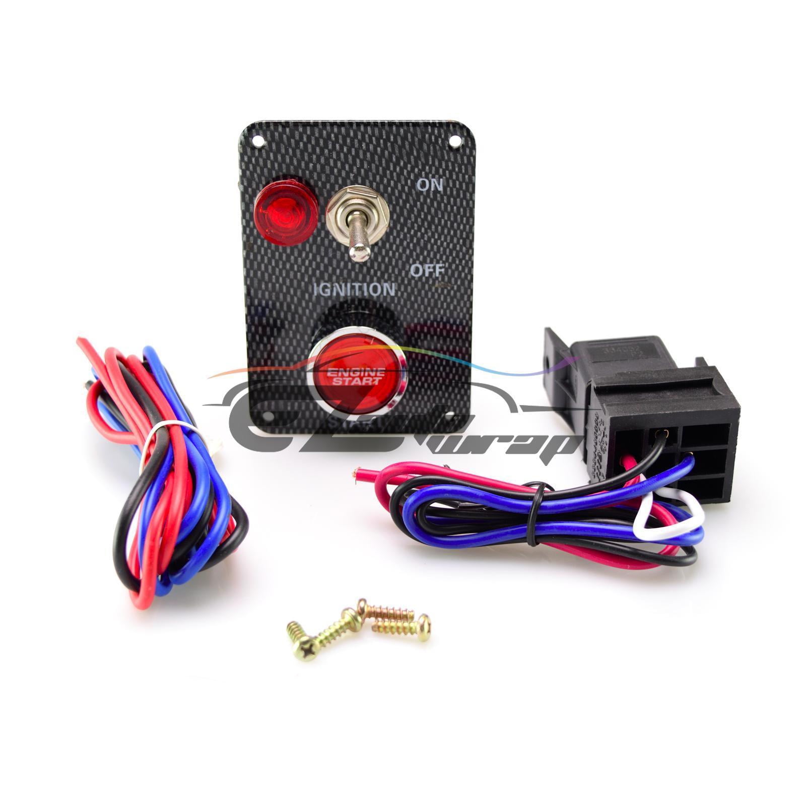 Buy Racing Car 12V Ignition Switch Engine Start Push Button LED Toggle ...