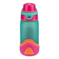 Cool Gear 16oz Plastic Treadz Water Bottle, Pink and Teal Design with ...