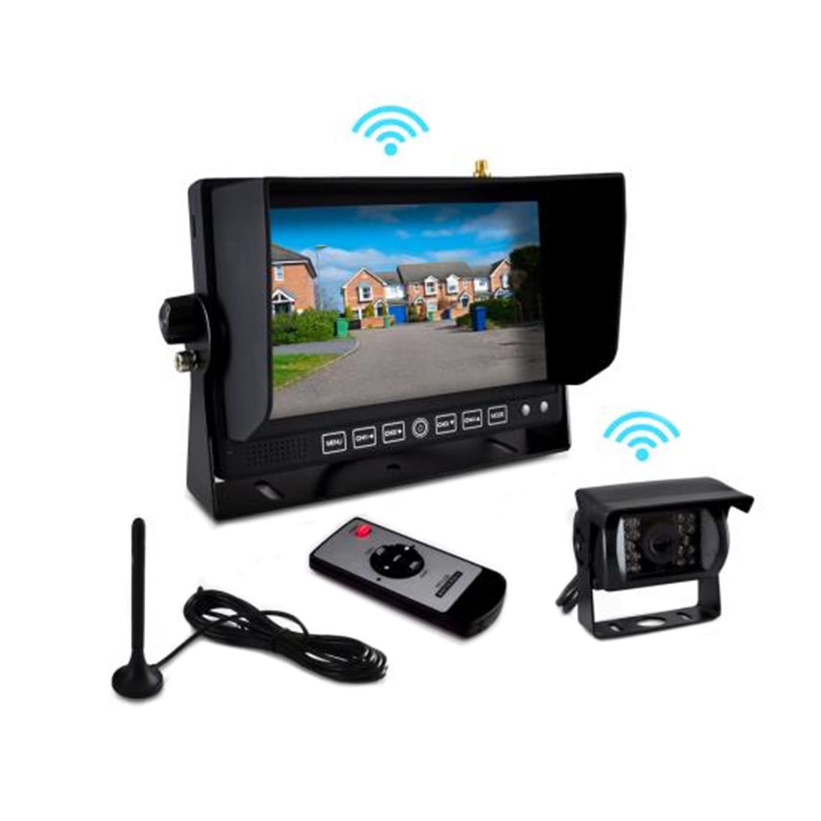 Wireless Weatherproof Rearview Backup Camera and Monitor System ...