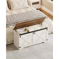42.9" Large Storage Chest with 2 Support Hinges, Lift-Top Organizer ...