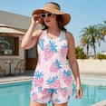 Binienty Strawberry Pattern Design Two Piece Tank Top Shorts Suit for ...