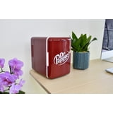 Dr. Pepper, Portable Mini Fridge Cooler, MIS135DRP, Burgundy - Walmart.com