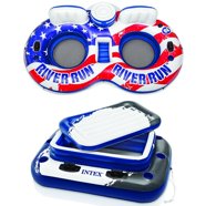 Intex Inflatable 2 Person Raft w/ Intex 1-Person Inflatable Tube (2 ...