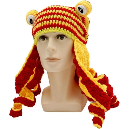 FanShow Squid Hat Novelty Funny Cartoon Octopus Long Tentacle Eyes Hat ...