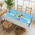 1pc The Red Umbrella Quest Print Tablecloths rectangle tables large ...