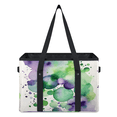 ADECORIVY Green Purple Graffiti Reusable Grocery Bags, Foldable ...