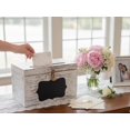 Wooden Wedding Card Box with Slot & Lid | Graduation Card Box | Rustic ...