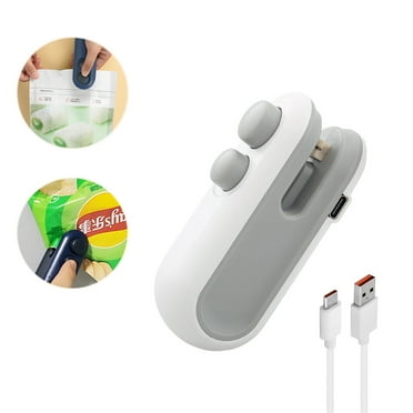 Mini Bag Sealer, AMIR USB Rechargeable Vacuum Bag Sealer for Plastic ...