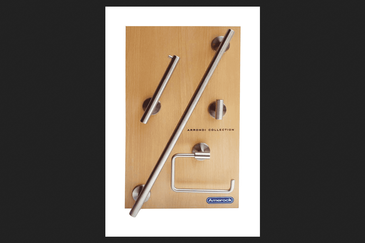 Amerock 9329632 20 x 3.75 x 12 in. Arrondi Bath Display Board Stainless ...